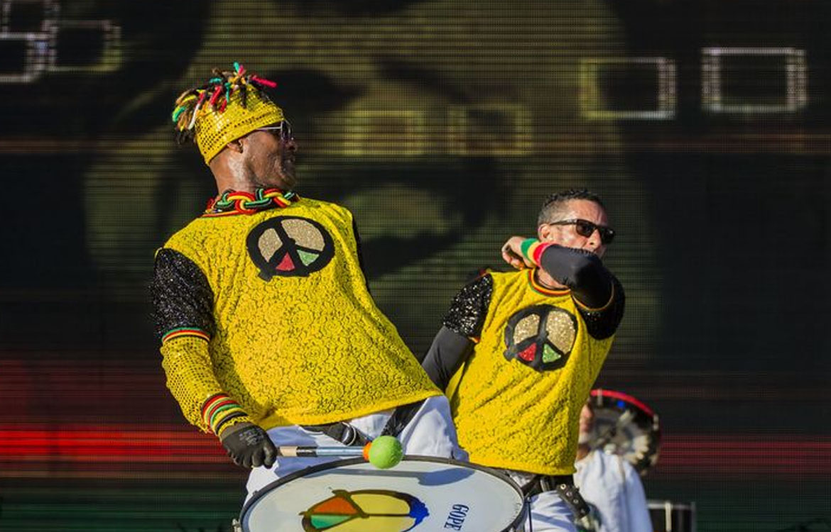 Olodum comemora 40 anos de samba-reggae original no Concha Negra Olodum comemora 40 anos de samba-reggae original no Concha Negra