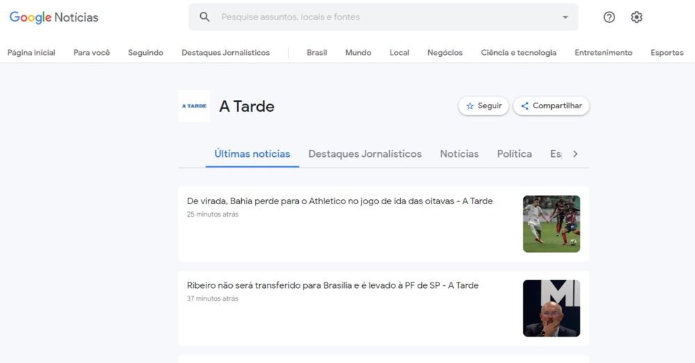 Google Notícias celebra 20 anos com novo visual