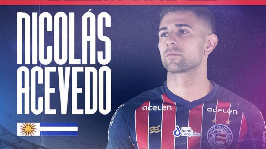 Bahia anuncia contratação de volante uruguaio Acevedo | A TARDE Bahia anuncia contratação de volante uruguaio Acevedo | A TARDE