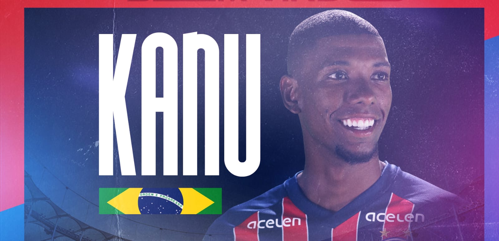 Bahia anuncia contratação do zagueiro Kanu para a temporada 2023