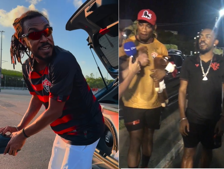 Jordan Matheus comemora acesso do Vitória no Barradão