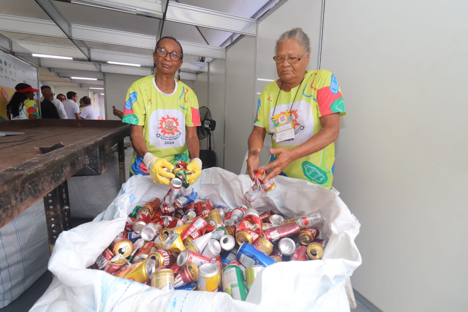 Catadores recolhem mais de 13 toneladas de material reciclável