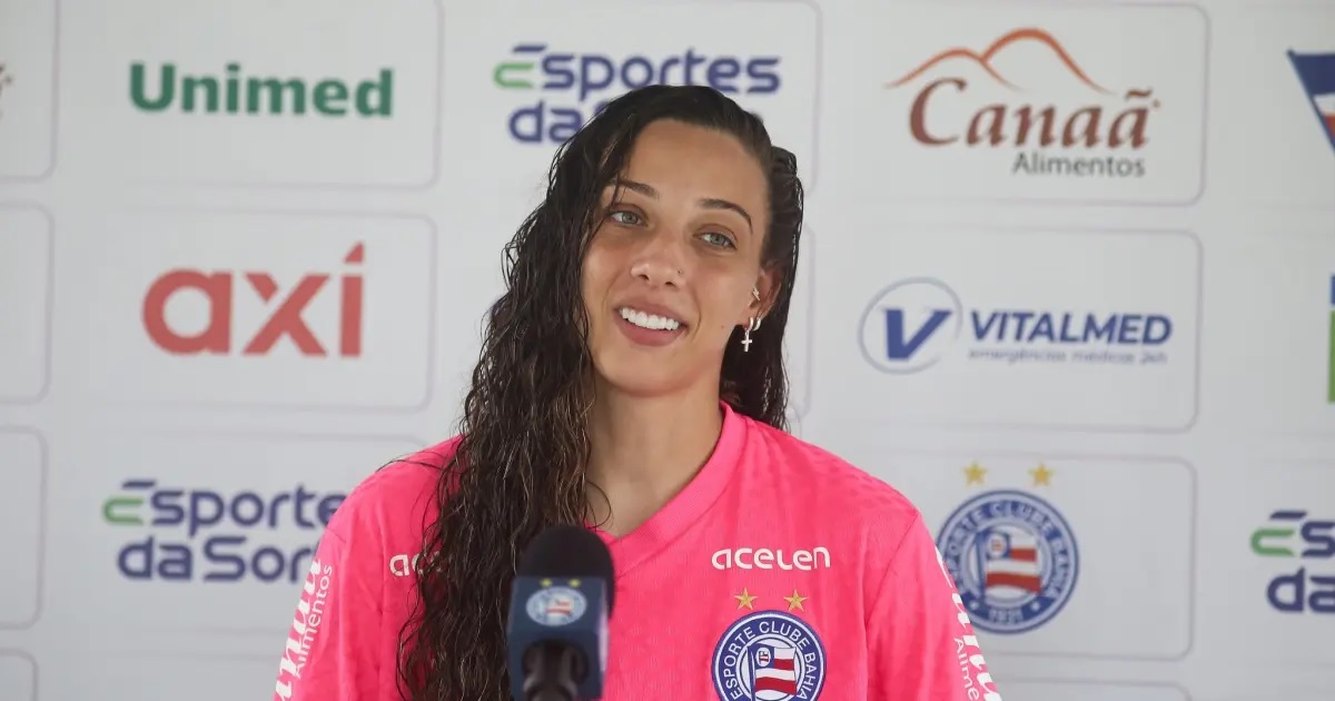 Goleira Yanne é apresentada e elogia projeto do Bahia
