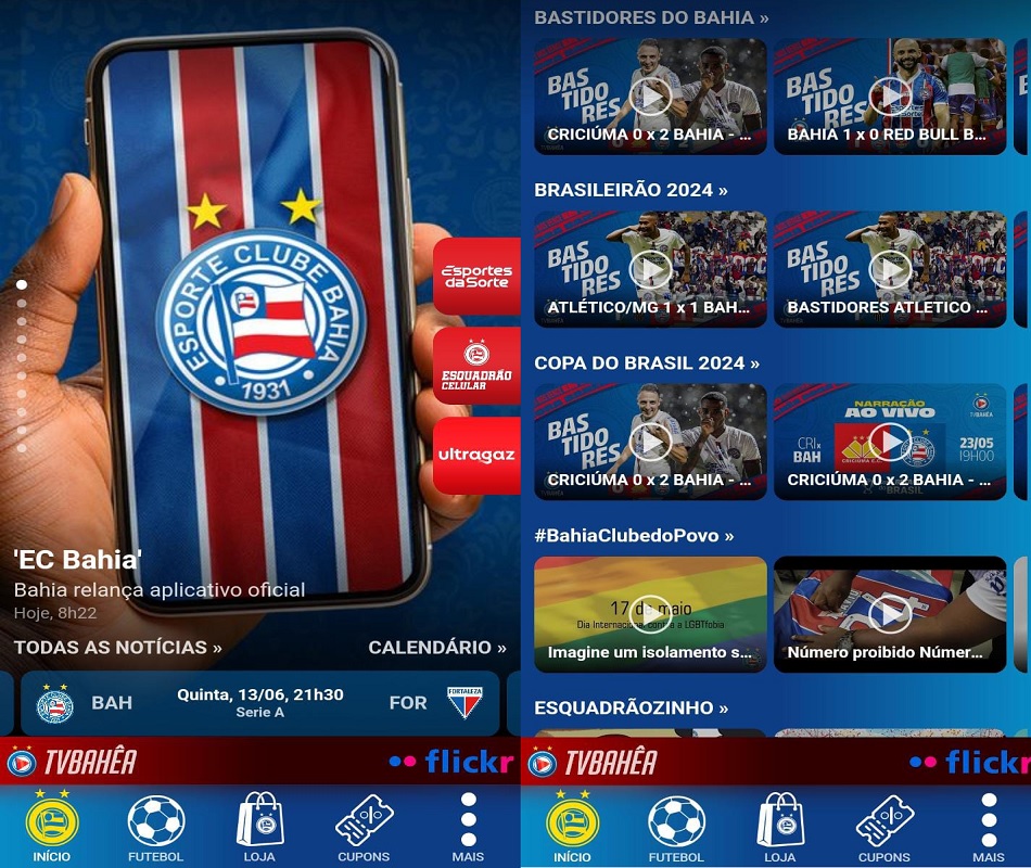 Bahia faz 'rebranding' e relança aplicativo oficial com novo nome