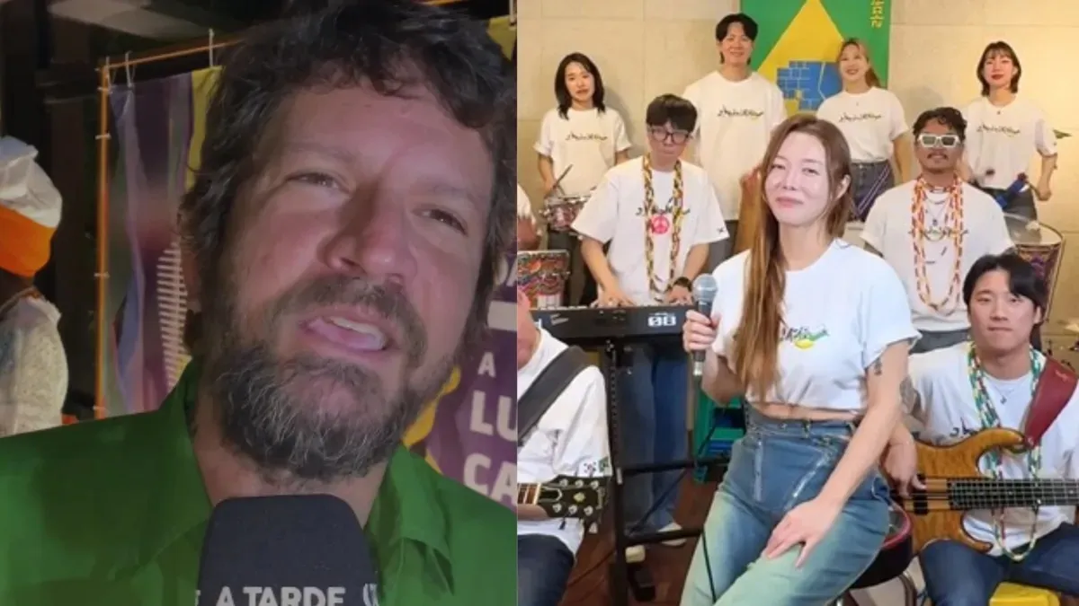 Banda sul-coreana de ‘K-samba’ estreia na folia ao lado de Saulo