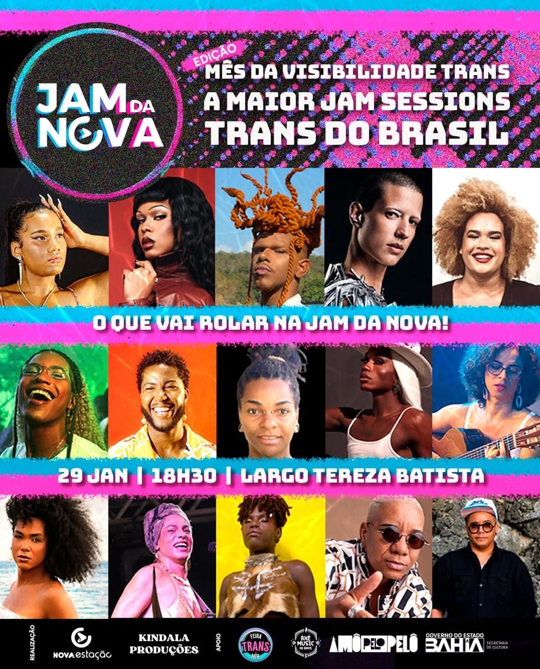 Jam da Nova traz edição do mês da visibilidade trans e travesti