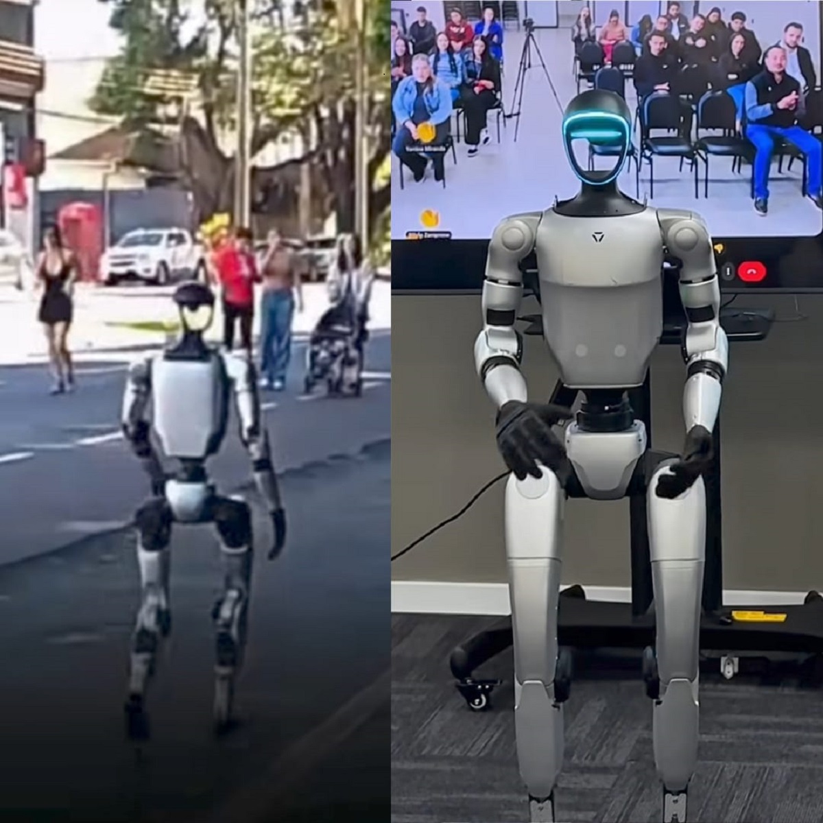 Vídeo: robô humanoide surge de maneira inesperada no Brasil