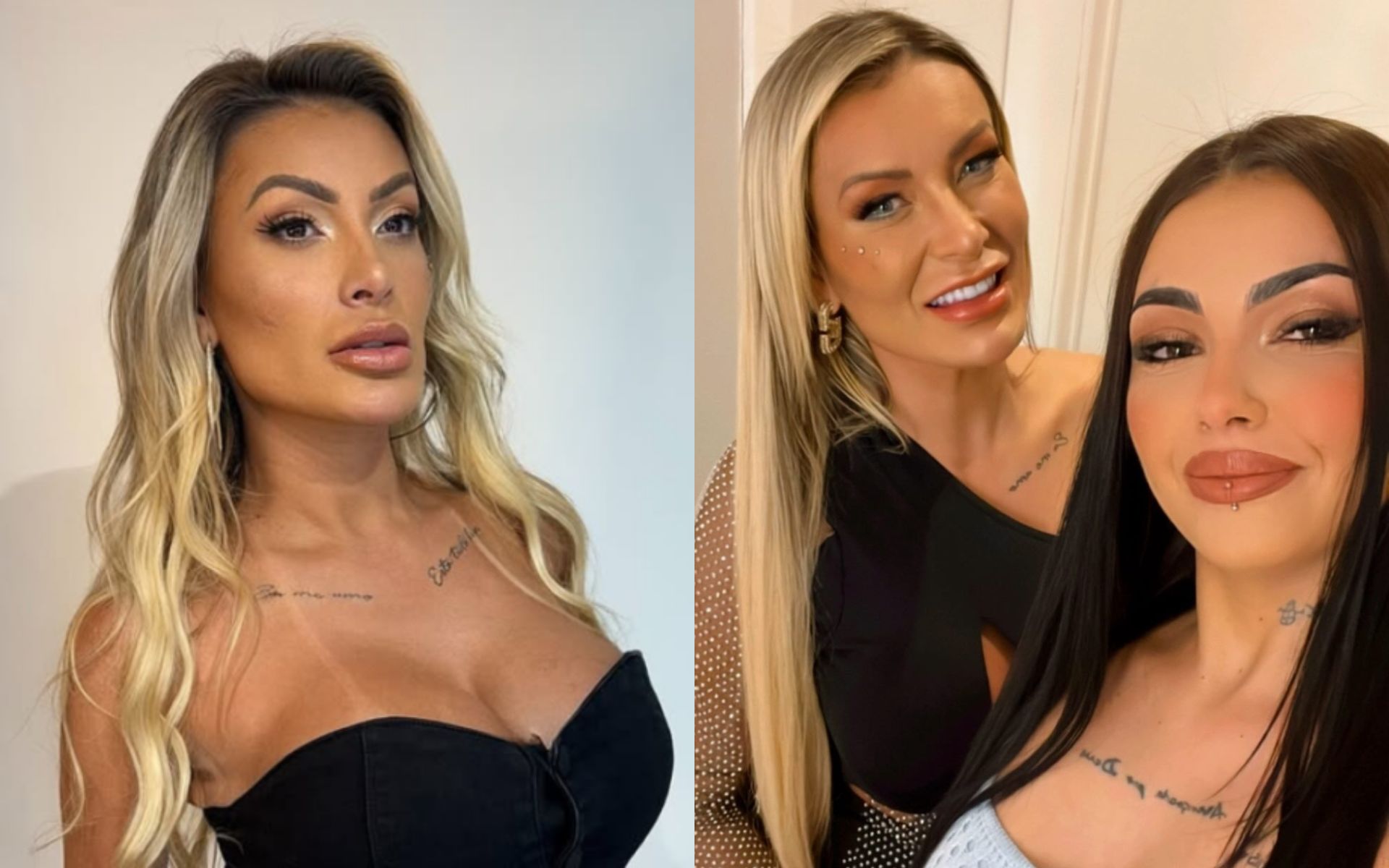 Andressa Urach grava conteúdo adulto com irmã